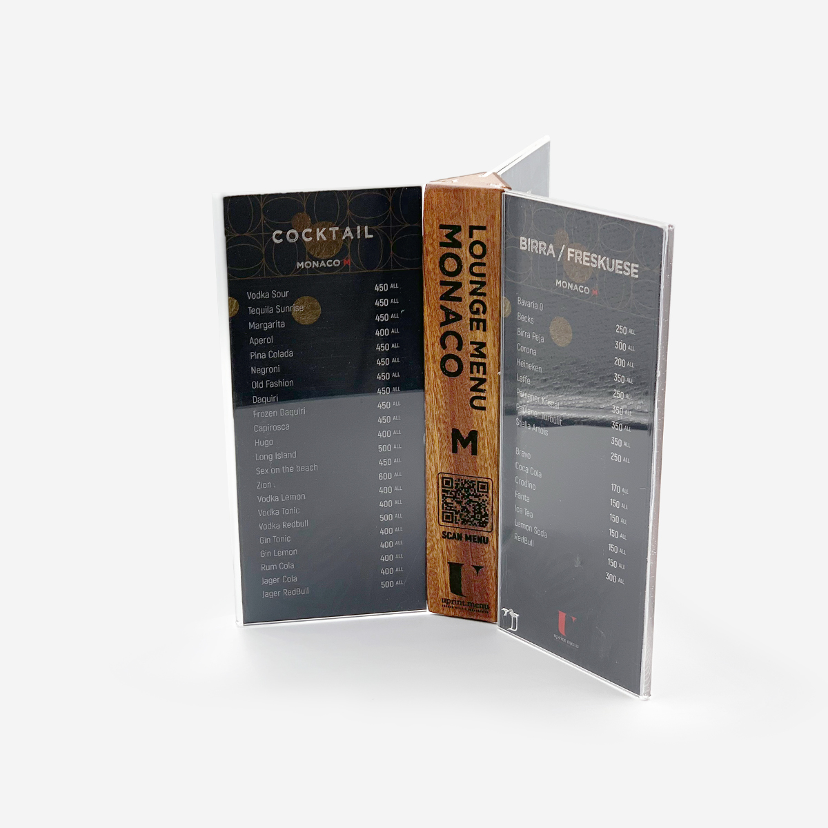 MONACO M. Mbajtese Menu Druri - uprint.menu